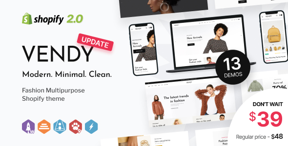 Vendy - Multipurpose Shopify Theme For Fashion – Gplcode.Net