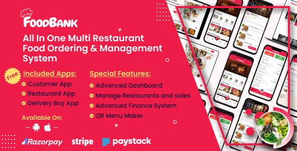 FoodBank - All In One Multi Restaurant Food Ordering & Management System – Gplcode.Net