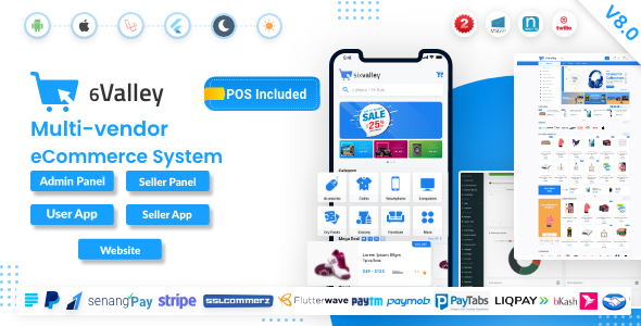 6valley Multi-Vendor E-commerce - Complete ECommerce Mobile App, Web, Seller And Admin Panel V8 ...