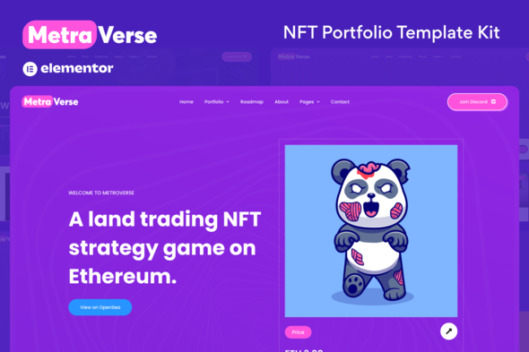 Metraverse - NFT Portfolio Elementor Template Kit – Gplcode.Net Metraverse - NFT Portfolio Elementor Template Kit – Gplcode.Net