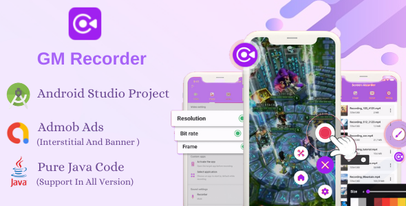 Screen Recorder - GM Screen Recorder - Screen Record, Capture Video App With Admob | Android ...