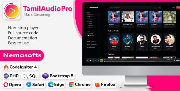 Tamilaudiopro - Online Music Streaming Engine – Gplcode.Net