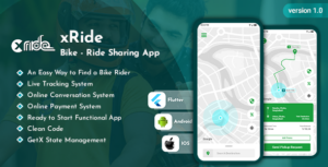 XRide - Modern Bike Ride Sharing Flutter App UI Kit – Gplcode.Net