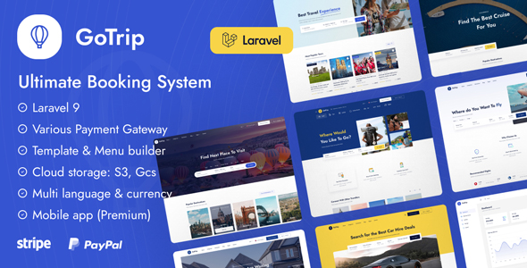 GoTrip - Theme For Mytravel Laravel Booking System – Gplcode.Net