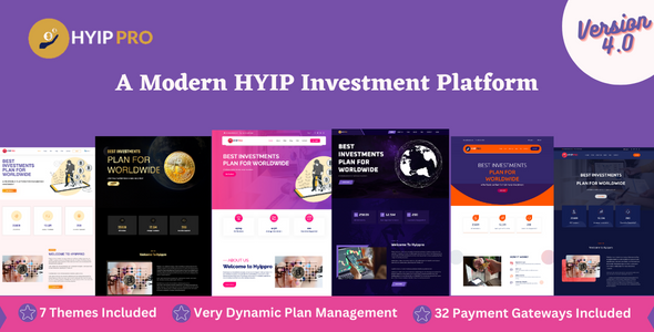 HYIP PRO - A Modern HYIP Investmet Platform – Gplcode.Net