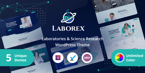 Laborex – Laboratory & Research WordPress Theme – Gplcode.Net