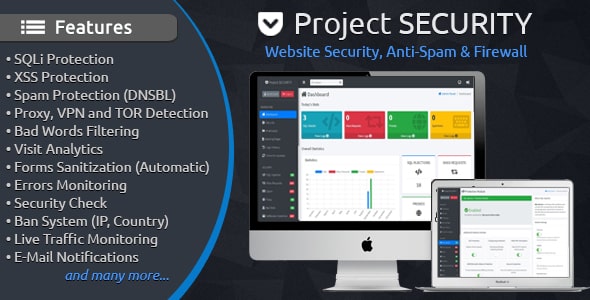 Project SECURITY – Website Security, Anti-Spam & Firewall – Gplcode.Net