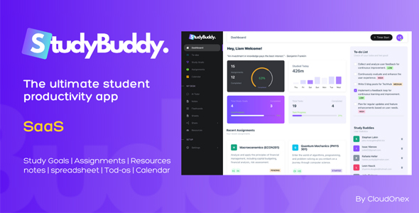 StudyBuddy SaaS - Collaborative Student Productivity Tool – Gplcode.Net