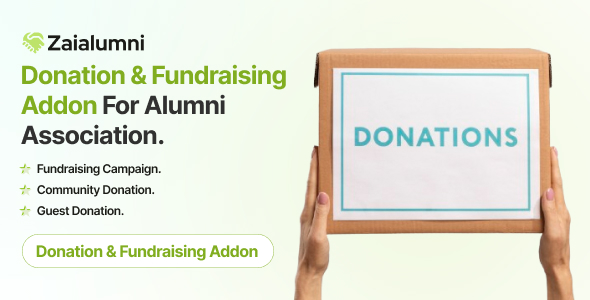 Zaialumni - Donation & Fundraising Addon For Alumni Association ...