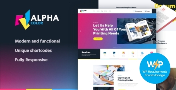 AlphaColor | Type Design & 3D Printing WordPress Theme + Elementor – Gplcode.Net
