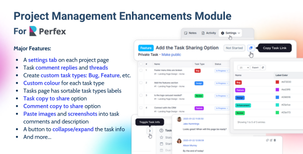 Project Management Enhancements Module For Perfex CRM – Gplcode.Net