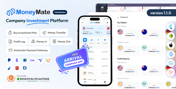 MoneyMate - Company Investment Platform Full Solution – Gplcode.Net