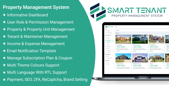 Smart Tenant SaaS - Property Management System – Gplcode.Net