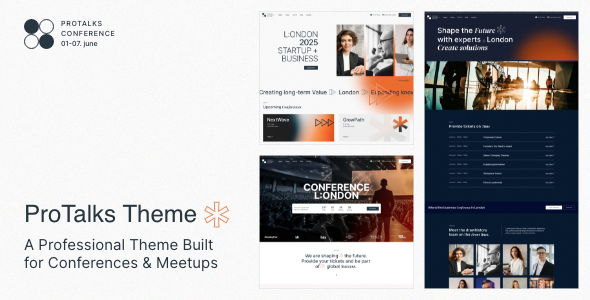 ProTalks - Business Conference WordPress Theme – Gplcode.Net